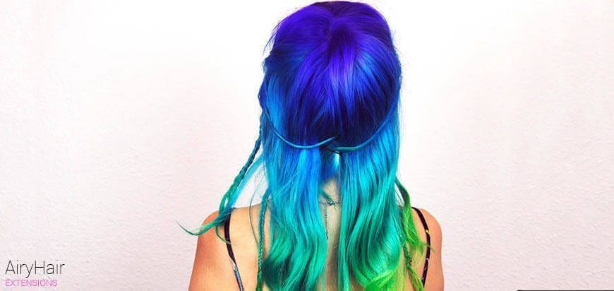 20 Crazy Rainbow Hair Extension Color Ideas For 2018